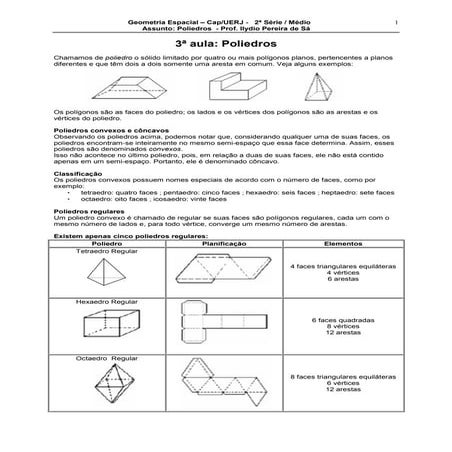 poliedros | PDF