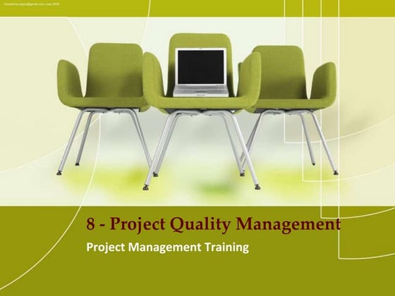 Project Quality Management - PMBOK6 | PPTX