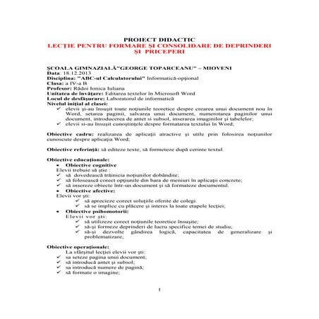 08 radoi ionica-proiect-didactic_consolidare_4b | PDF