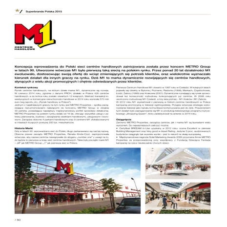 Case study marki M1 z Albumu Superbrands Polska 2015 | PDF
