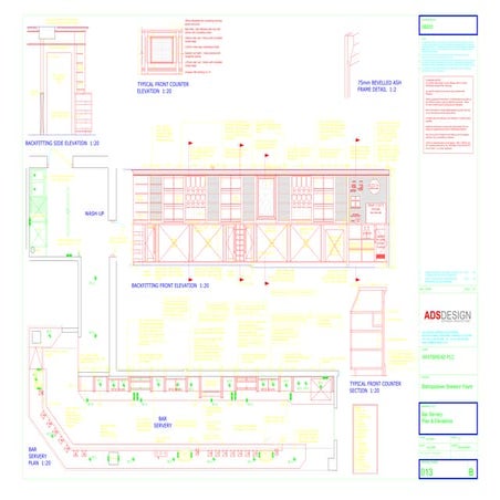 Bar Servery Plan & Elevations for Pub/Restaurant | PPT