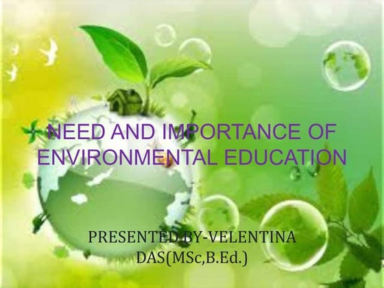 Environmental Education ppt | PPT