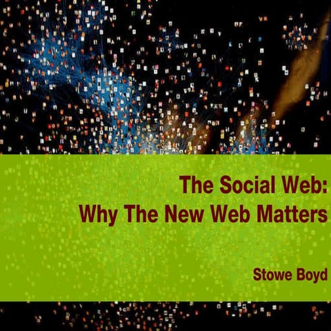 The Social Web: Why The New Web Matters | PPT