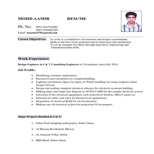 Aamir Resume | PDF
