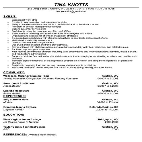 Jenny Carnival Resume | PDF