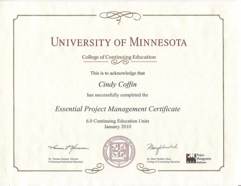 Project Management Certificate