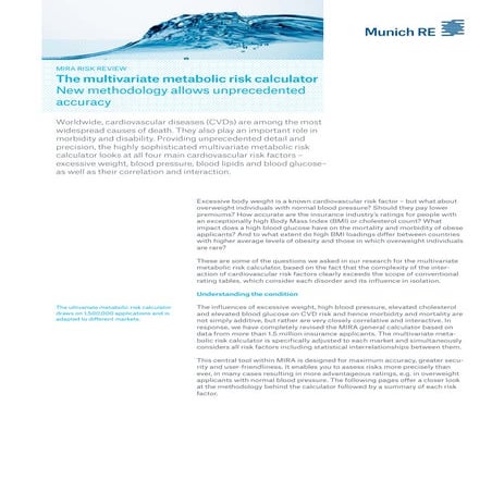 MIRA Risk Review: Multivariate metabolic risk calculator | PDF