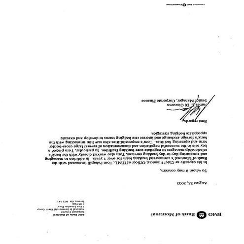 ITML 3rd Party Reference letters | PDF