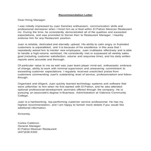 Dear Hiring Manager | DOCX