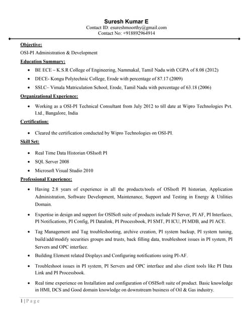OSIsoft PI System Presentation | PPTX