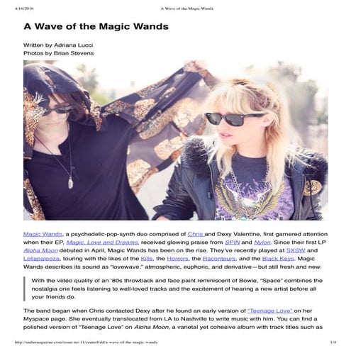 A Wave of the Magic Wands