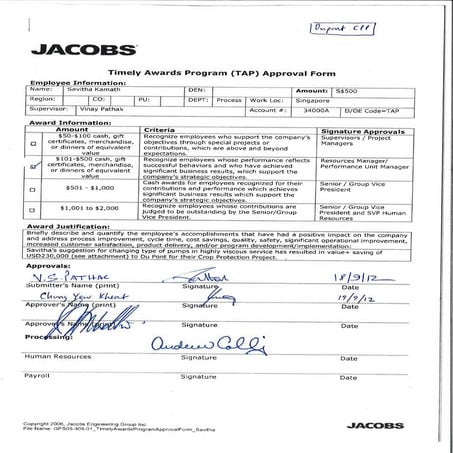 TAP award for Dupont | PDF