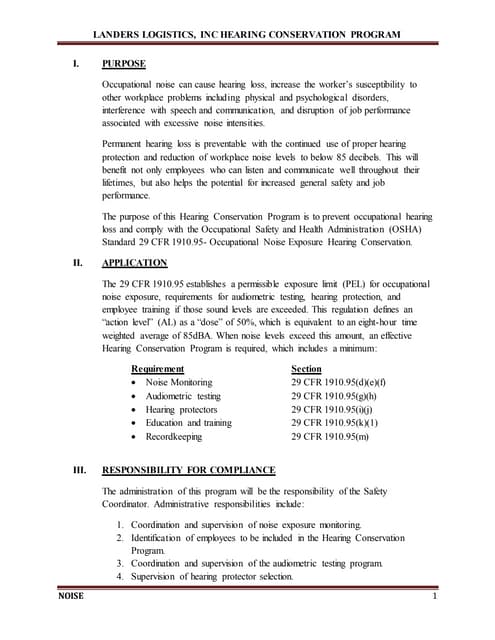 Occupational Hearing-Conservation-Training | PPT