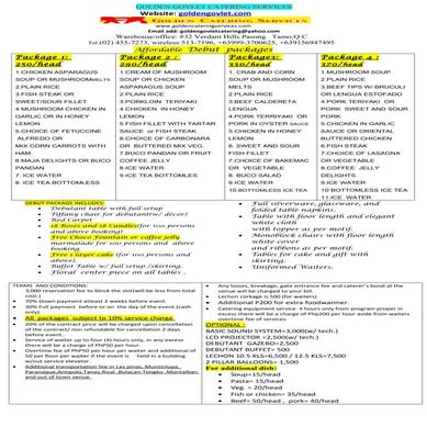 DEBUT PACKAGES | DOC