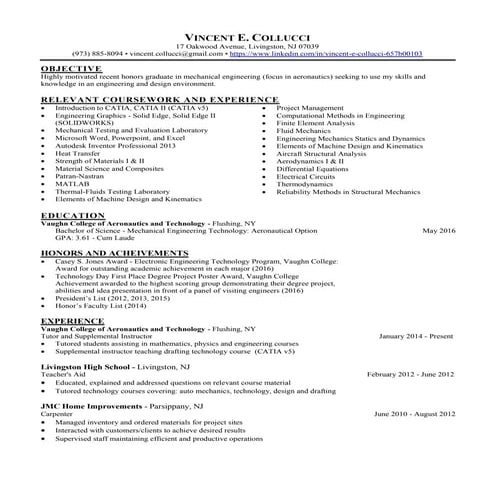 Resume June 13th | PDF