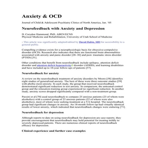 Anxiety | PDF