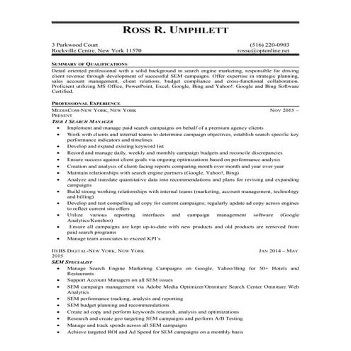 Rasinen, Thomas — Recruiting Resume | PDF