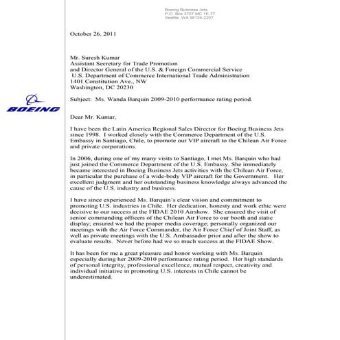 Boeing Recommendation | DOC