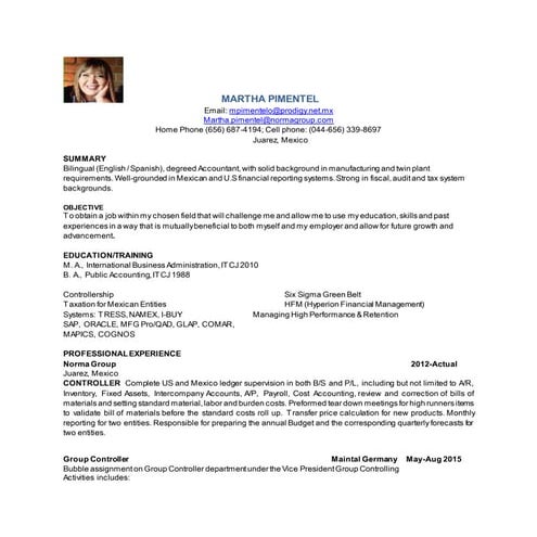 Pimentel Martha Resume | DOCX