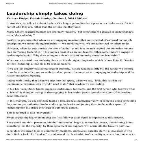 Destructive Leadership and the Millennial Workforce | PDF