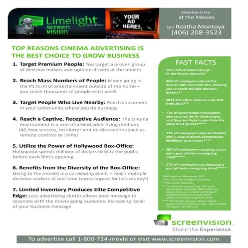Advertise at the Movies | PDF