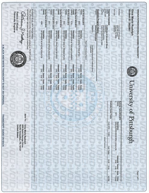 UCT Transcript of official academic record | PDF