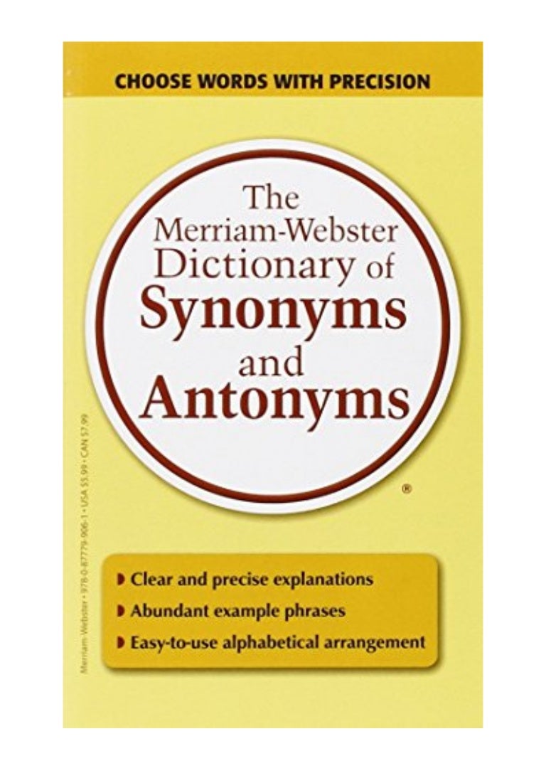 1994 The Merriam Webster Dictionary Of Synonyms And Antonyms PDF 1994-the-merriam-webster-dictionary-of-synonyms-and-antonyms-pdf