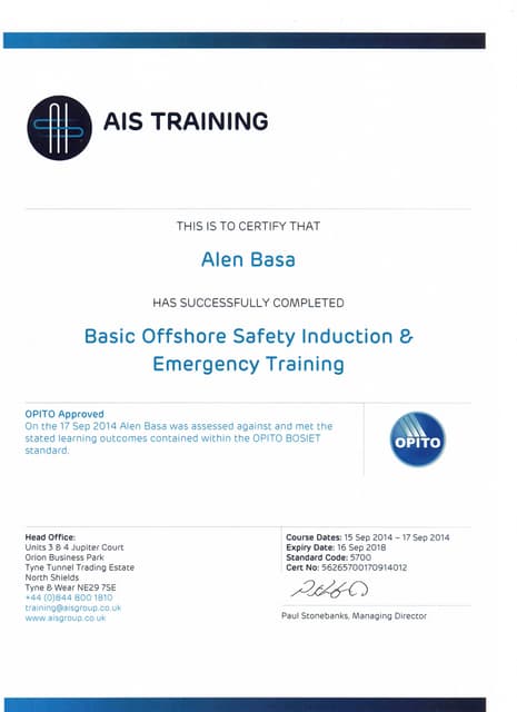 Alen Basa-Recommendation letter-OIM Firenze | PDF