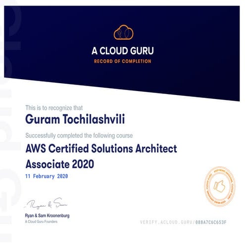 AWS Certified Solutions Architect Associate | PDF