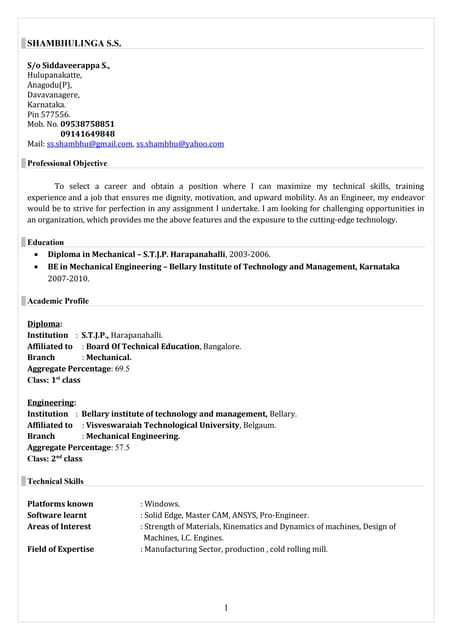 Babu resume. | PDF | Business | Business and Finance