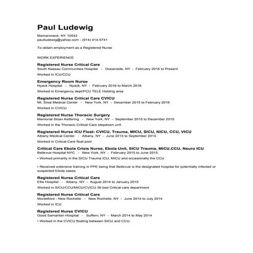 Resume june 2016 | PDF