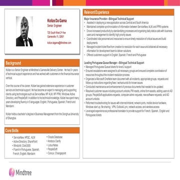 PowerPoint Presentation Work Profile | PDF