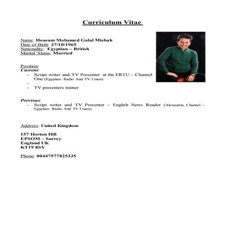 Sam Misbah Curriculum Vitae | DOCX