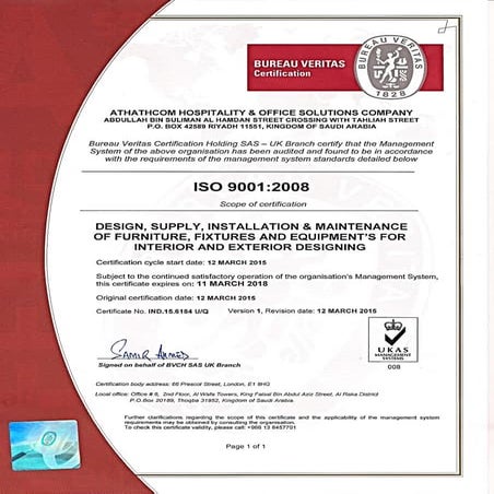 Athathcom ISO 9001 Certificate | PDF