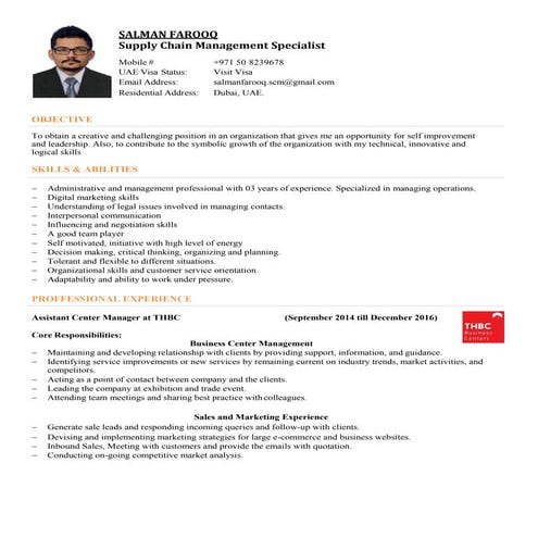 Salman Farooq CV | PDF