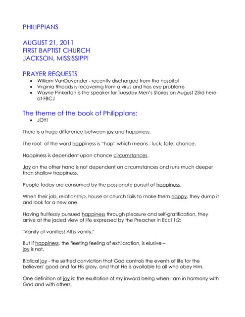 Philippians - chapter 1 | PPTX