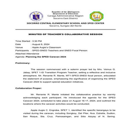 08 August 8, 2024-SPED-SNED Planning of SPED Caravan 2024.docx