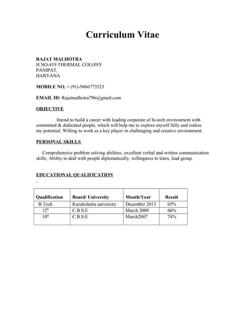 Curriculum vita prabin | PDF
