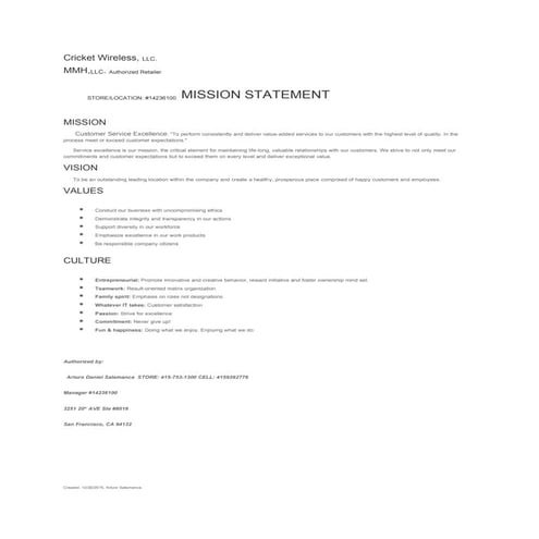 location mission statement | PDF