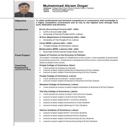 M. Akram Dogar | DOC