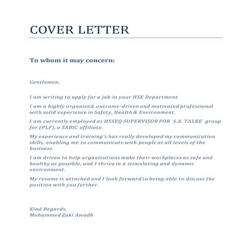 COVER LETTER | DOCX