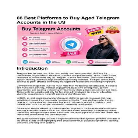 24 Best Telegram Accounts Services To Buy Online (1). | DOCX