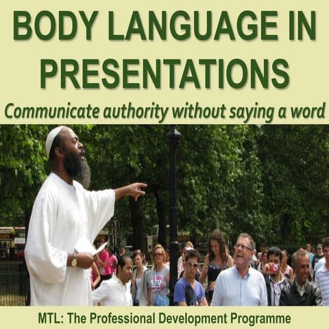 Body Language in Presentations | PPT