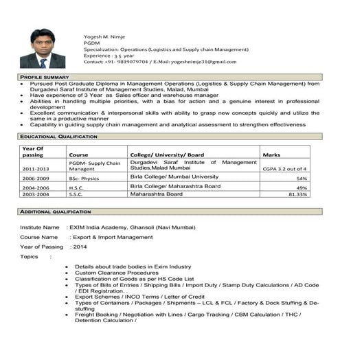 Store-Incharge-Resume | DOCX