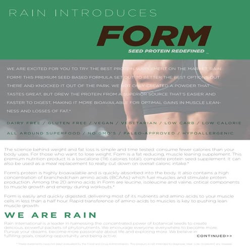 Shakeology Ingredient Chart | PDF