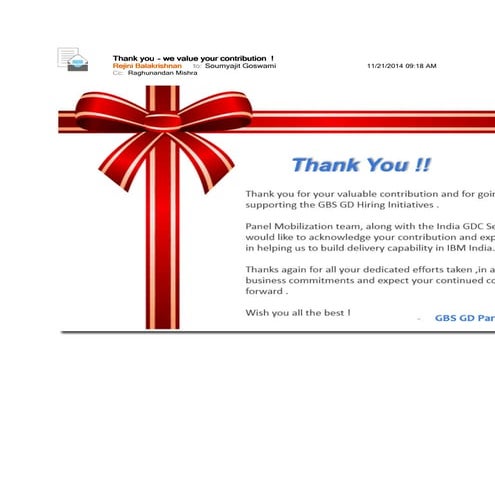 Thank you - we value your contribution ! | PDF