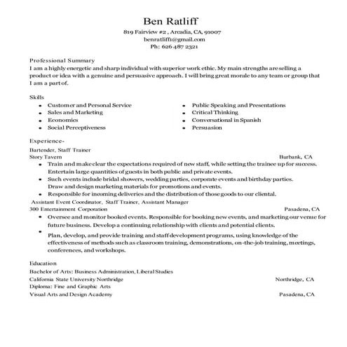Current Resume | DOCX