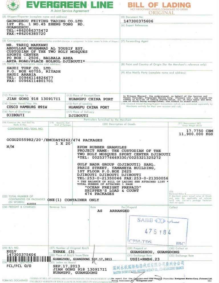 BL EVERGREEN 147300375606 ( 20FT ) P1