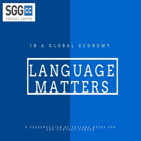 LANGUAGE MATTERS | PPT