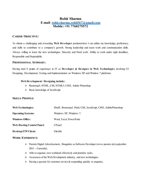 Sivakumar resume | DOC